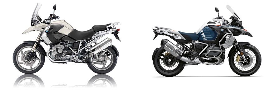 Motorrad Vergleich BMW R 1200 GS 2010 vs. BMW R 1250 GS Adventure 2023
