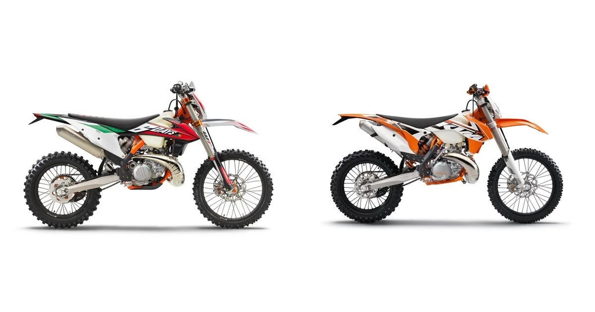 Motorrad Vergleich KTM 300 EXC TPI Sixdays 2020 vs. KTM 300 EXC 2015
