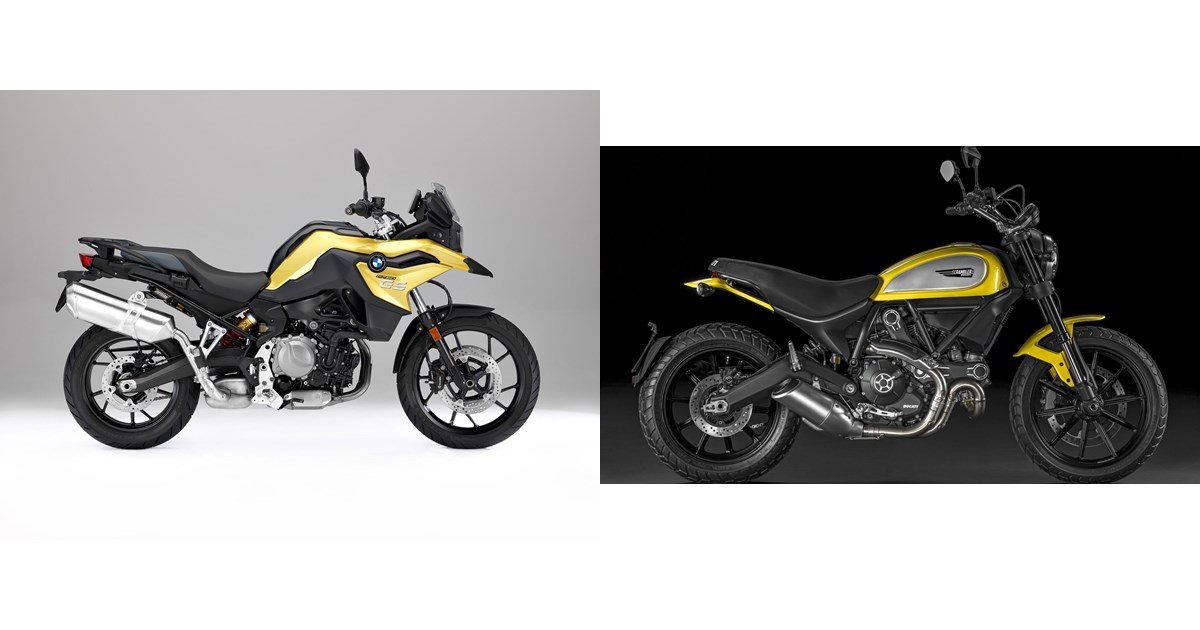 Motorrad Vergleich BMW F 750 GS 2019 vs. Ducati Scrambler Icon 2016