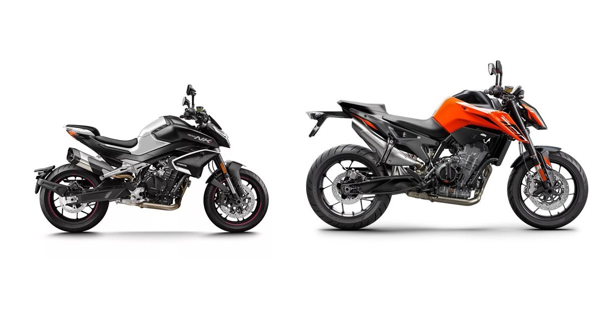 Motorrad Vergleich CFMOTO 800NK Advanced 2024 vs. KTM 790 Duke 2022