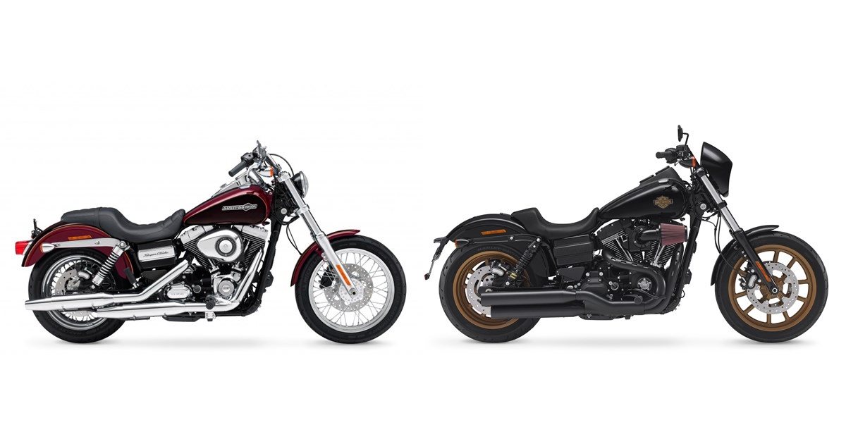 Motorrad Vergleich Harley-Davidson Dyna Super Glide Custom FXDC 2014 vs ...