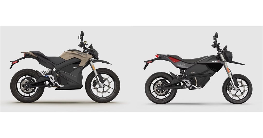 Motorrad Vergleich Zero DS 2023 vs. Zero FXE 2023