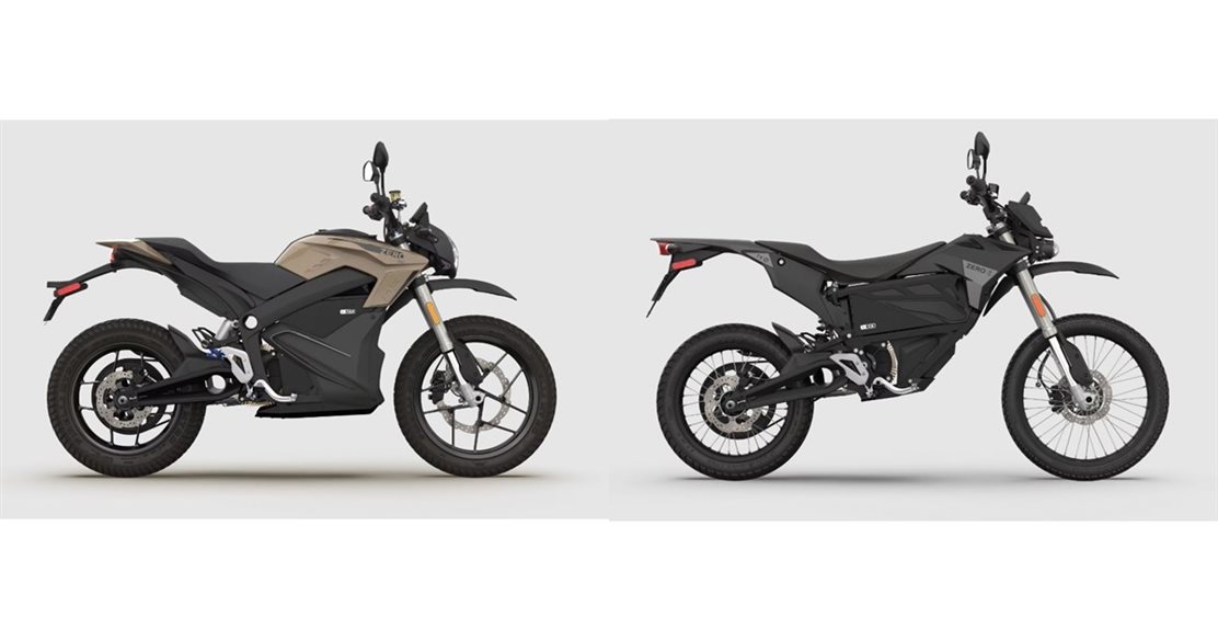 Motorrad Vergleich Zero DS 2023 vs. Zero FX 2023
