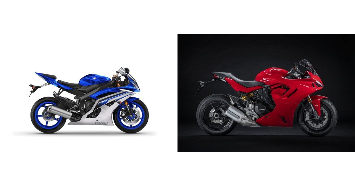 Yamaha YZF-R6 2017 vs Ducati SuperSport 950 2021
