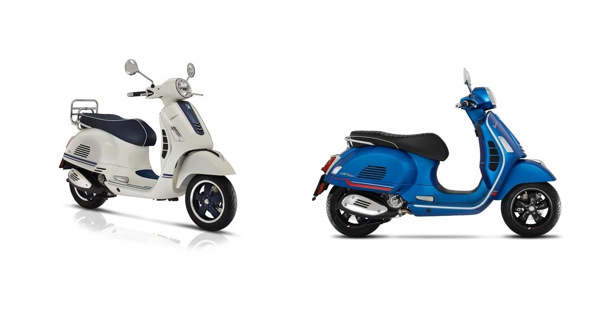 Motorrad Vergleich Vespa GTS 300 Yacht Club 2019 vs. Vespa GTS 300 hpe Super Sport 2021