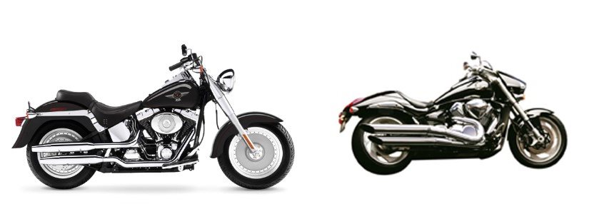 Motorrad Vergleich Harley-Davidson Softail Fat Boy FLSTF 2005 vs ...