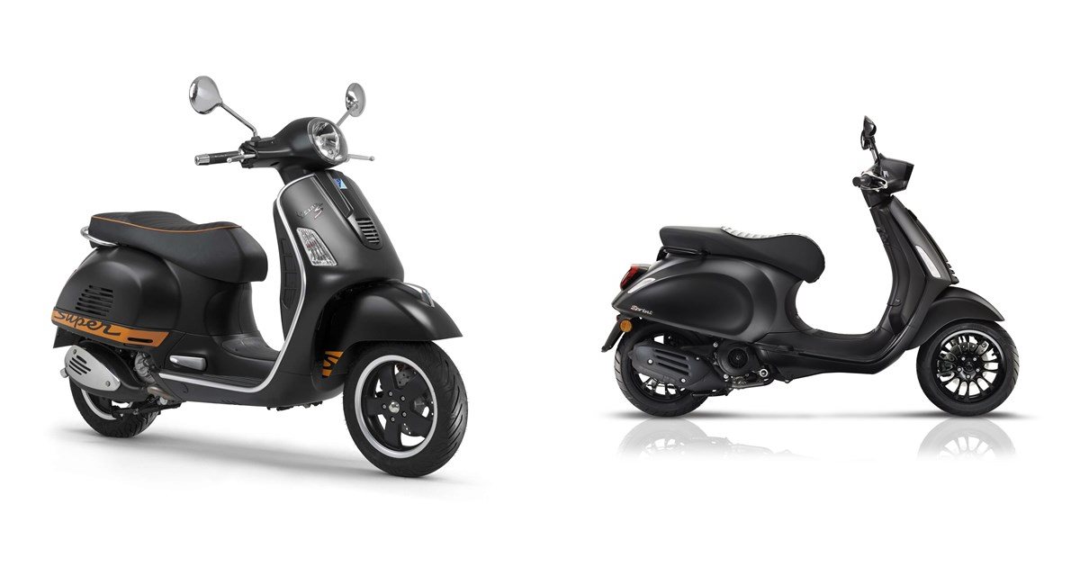 Motorrad Vergleich Vespa GTS 125 i.e. Super Sport 2013 vs. Vespa Sprint 125 iGet Notte 2020