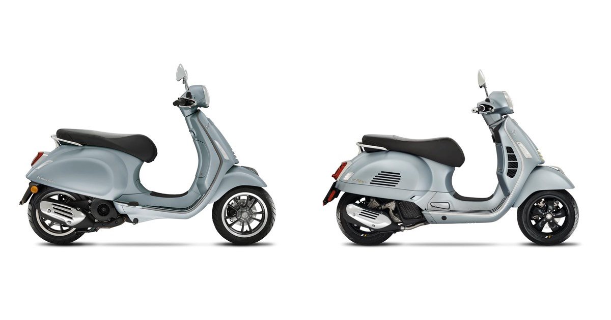 Motorrad Vergleich Vespa Primavera 125 S 2023 vs. Vespa GTS 125 Supertech iGET 2021