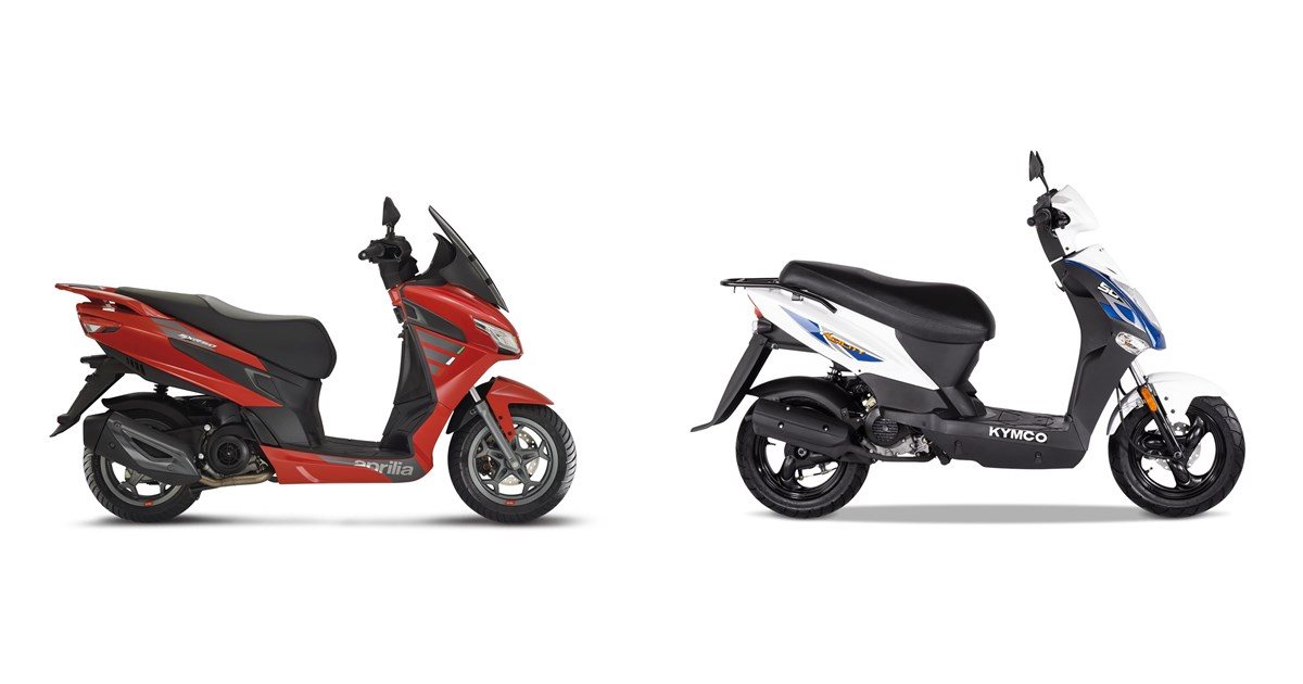 Motorrad Vergleich Aprilia Sxr 50 2022 Vs Kymco Agility 50 S 2020