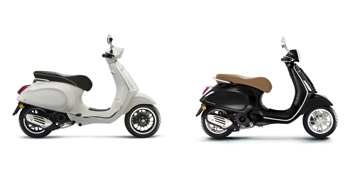 Motorrad Vergleich Vespa Sprint 125 iGET 2021 vs. Vespa Primavera 125 iGet 2020