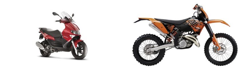 Motorrad Vergleich Gilera Runner 125 St 2009 Vs Ktm 125 Exc 2008