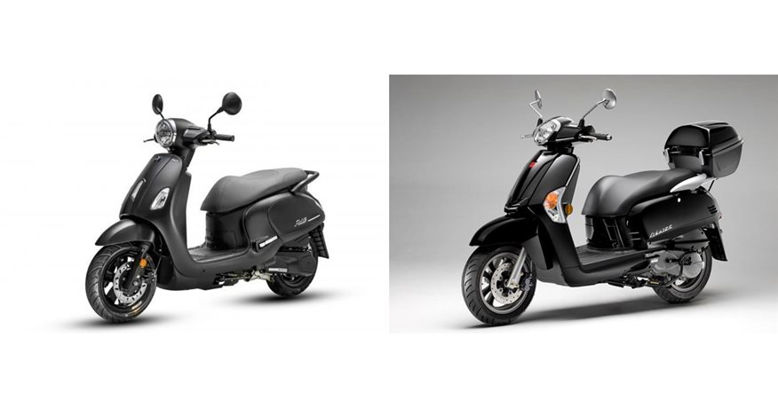 Motorrad Vergleich Sym Fiddle 125 E5 2023 vs. Kymco Like 125 2017