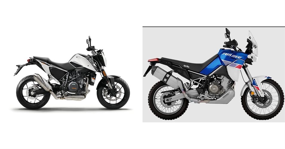 Motorrad Vergleich KTM 690 Duke 2017 vs. Aprilia Tuareg 660 2023