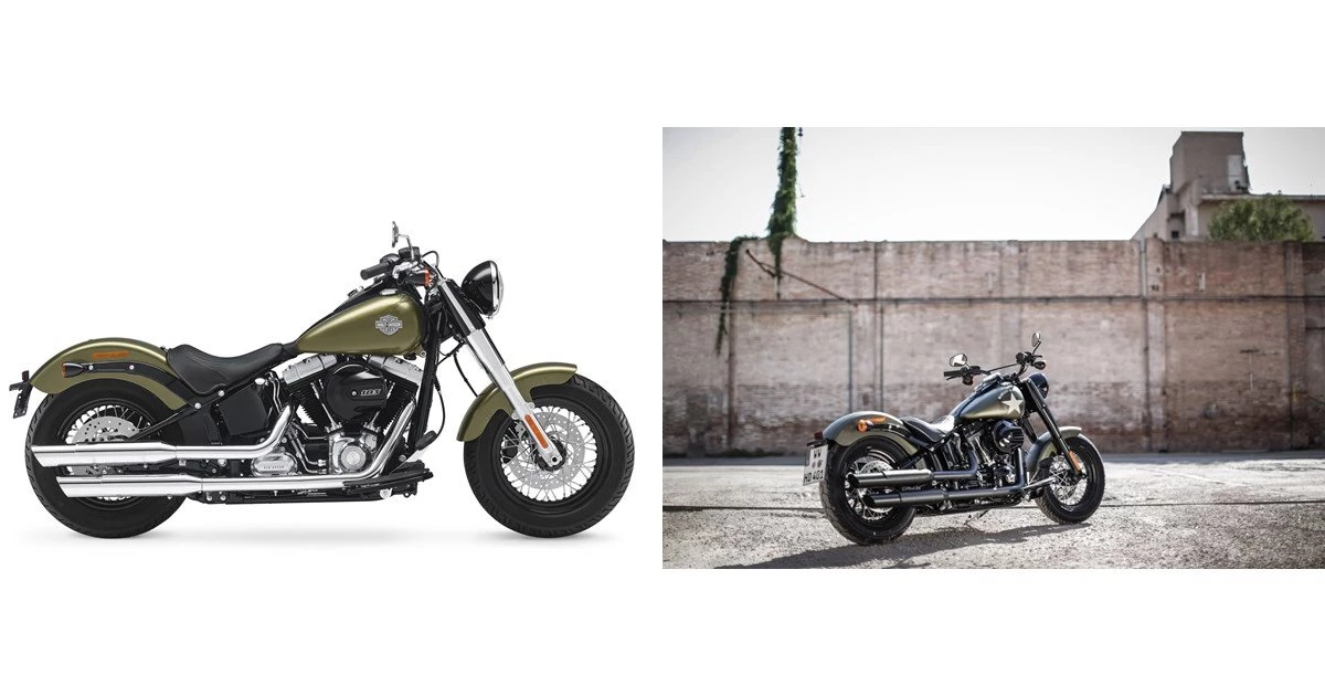 Motorrad Vergleich Harley-Davidson Softail Slim FLS 2017 vs. Harley ...
