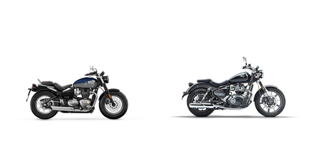 Triumph Bonneville Speedmaster 2024 vs Royal Enfield Super Meteor 650 2023