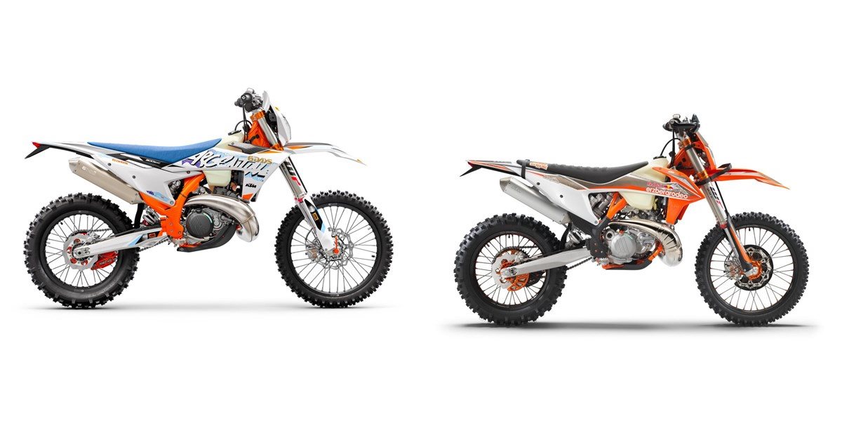 Motorrad Vergleich KTM 300 EXC TBI Sixdays 2024 vs. KTM 300 EXC TPI Erzberg Edition 2022