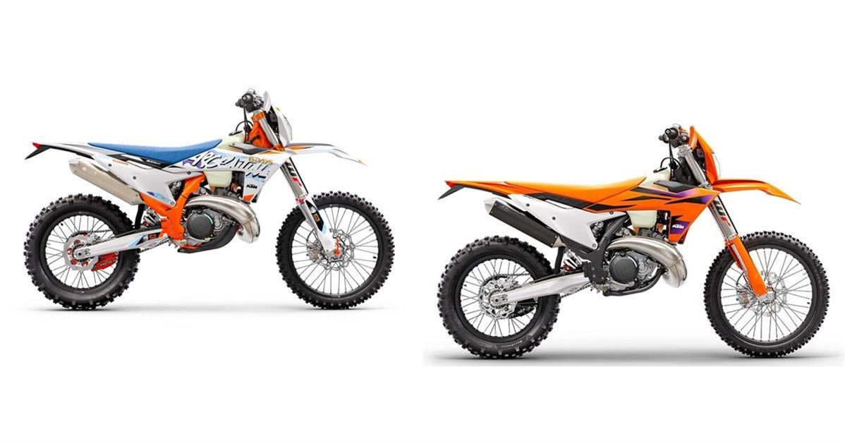 Motorrad Vergleich KTM 300 EXC TBI Sixdays 2024 vs. KTM 300 EXC 2024