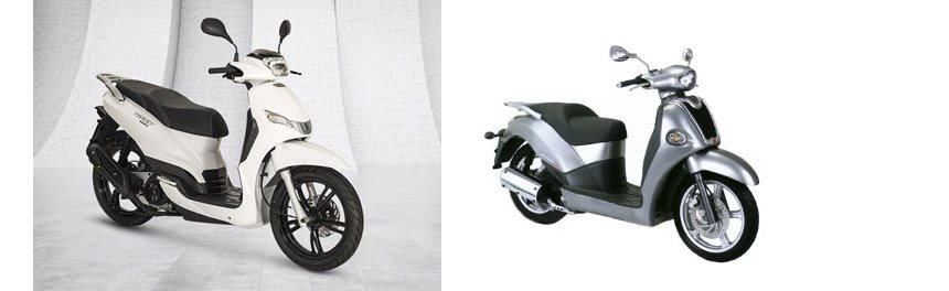 Motorrad Vergleich Peugeot Tweet 200 Active 2022 vs. Kymco People S 200 2007