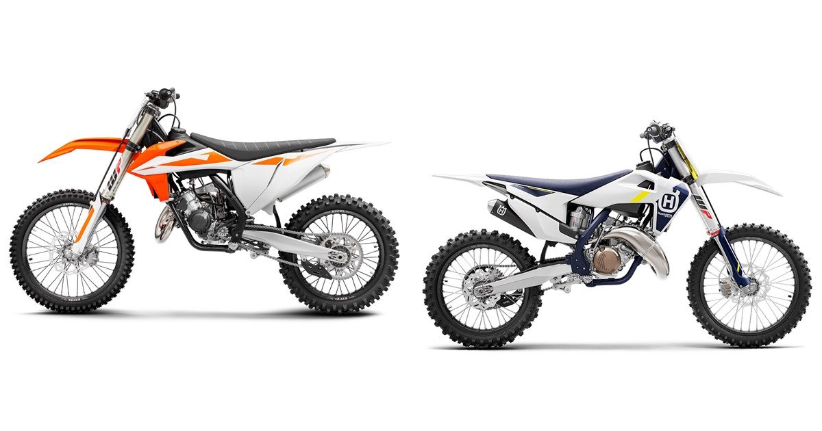 Motorrad Vergleich KTM 150 SX 2019 vs. Husqvarna TC 125 2022
