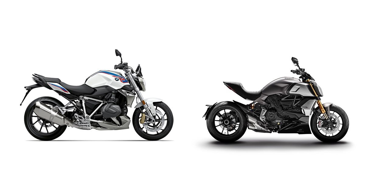 BMW R 1250 R 2021 vs Ducati Diavel 1260 S 2019