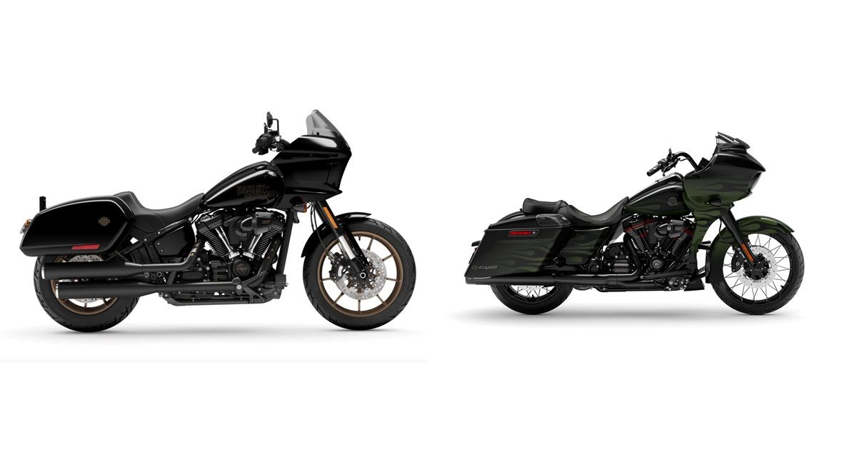 Comparaison des motos Harley-Davidson Softail Low Rider ST 2023 VS. Harley-Davidson CVO Road ...