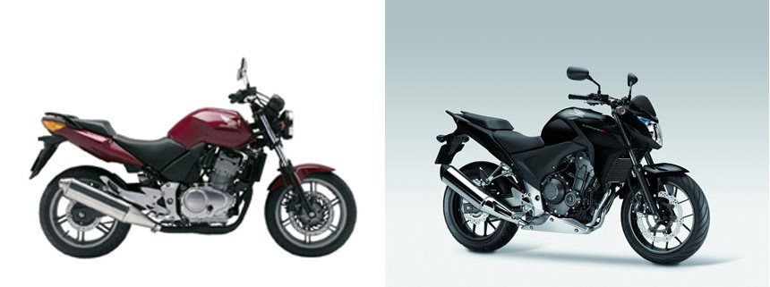 Motorrad Vergleich Honda CBF 500 2006 vs. Honda CB500F 2014