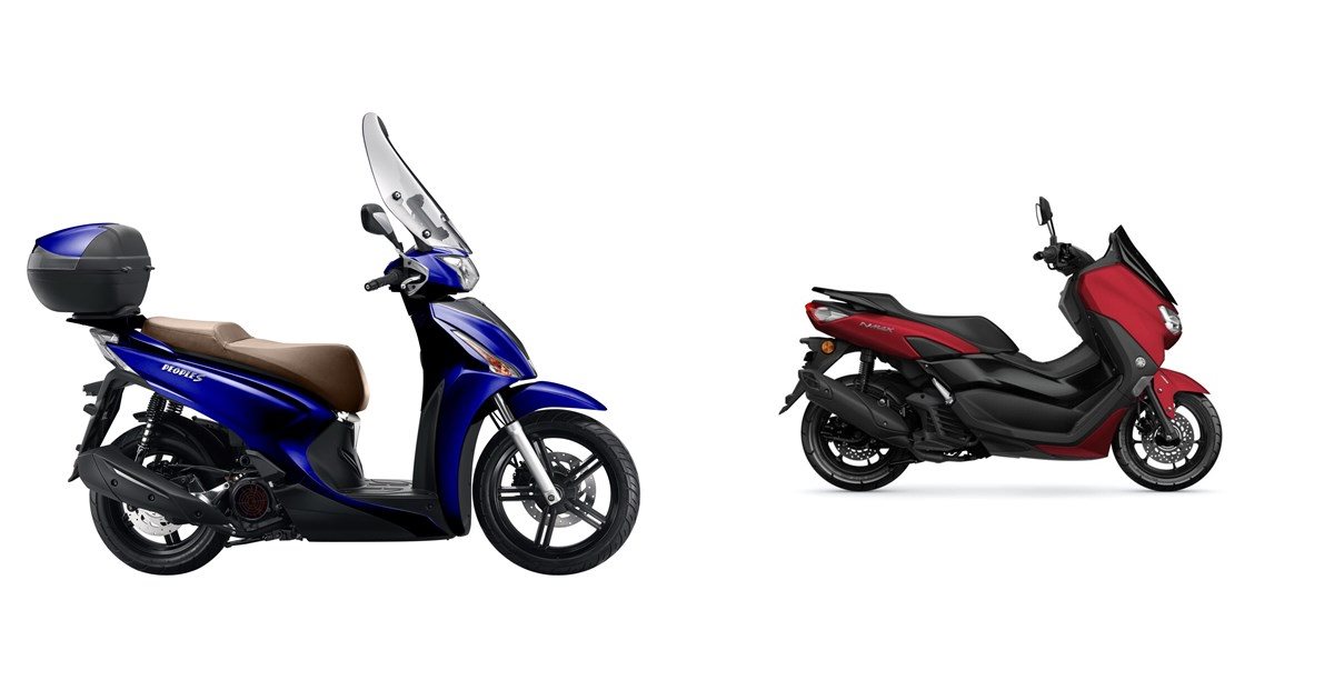 Motorrad Vergleich Kymco New People S 125i ABS 2023 vs. Yamaha NMAX 125 ...