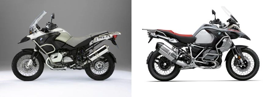 Motorrad Vergleich BMW R 1200 GS Adventure 2007 vs. BMW R 1250 GS ...