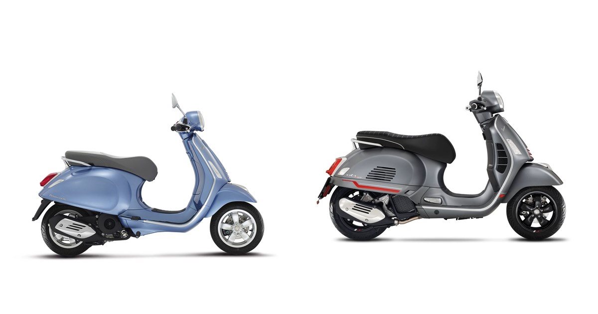 Motorrad Vergleich Vespa Primavera 125 i.e. 3V 2015 vs. Vespa GTS 125 Supersport iGET 2021