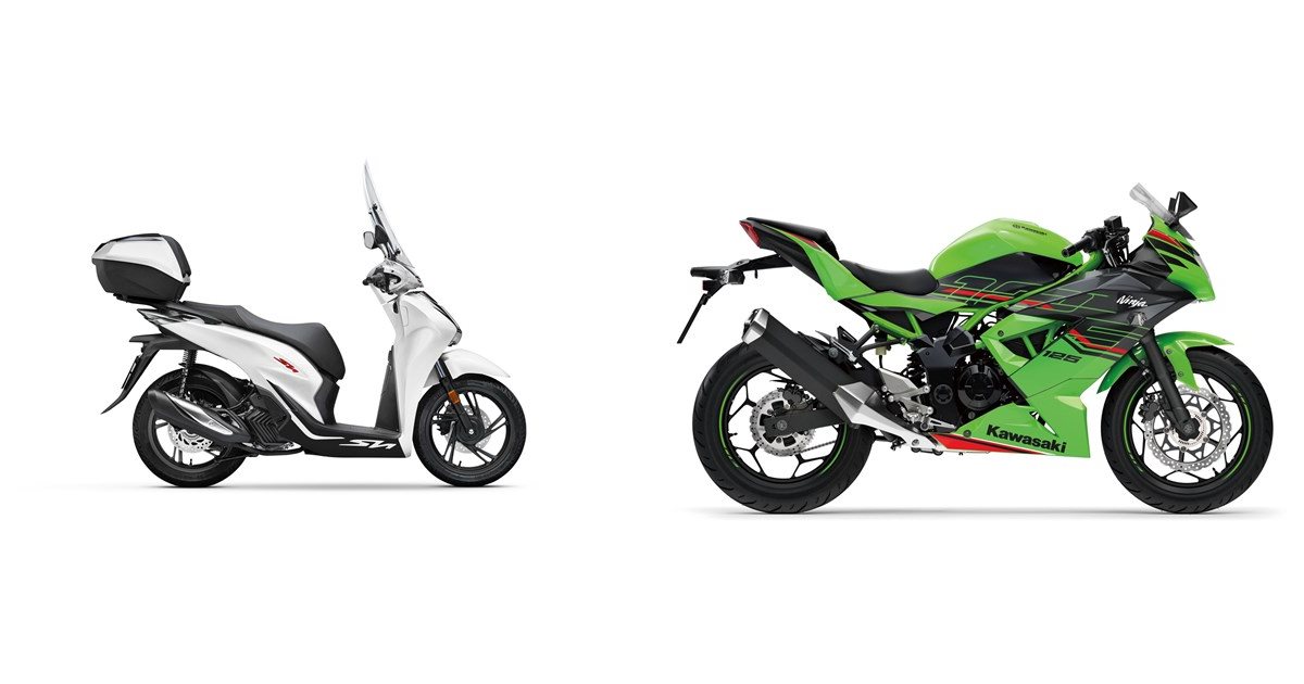 Honda SH125i 2022 vs Kawasaki Ninja 125 2023