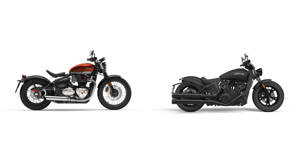 Triumph Bonneville Bobber 2020 vs Indian Scout Bobber Sixty 2021