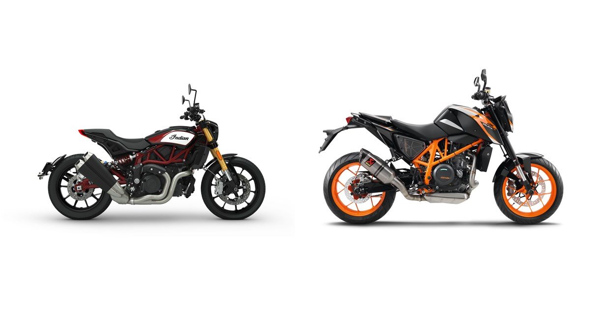Motorrad Vergleich Indian FTR 1200 S 2019 vs. KTM 690 Duke R 2016