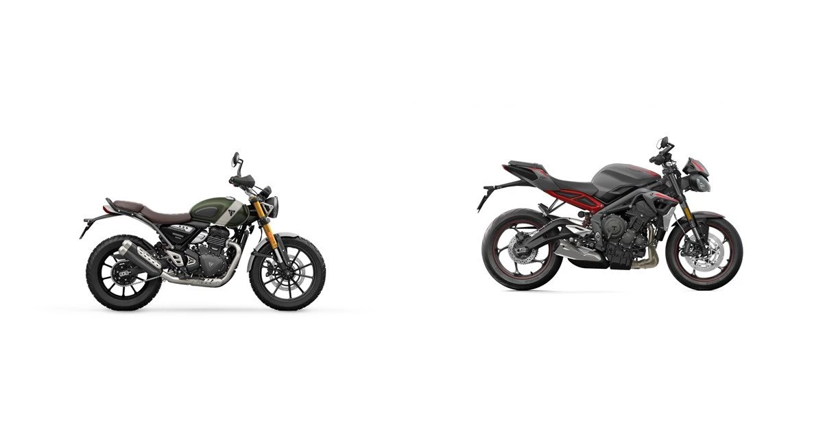 Triumph Scrambler 400 X 2024 vs Triumph Street Triple 765 R 2021