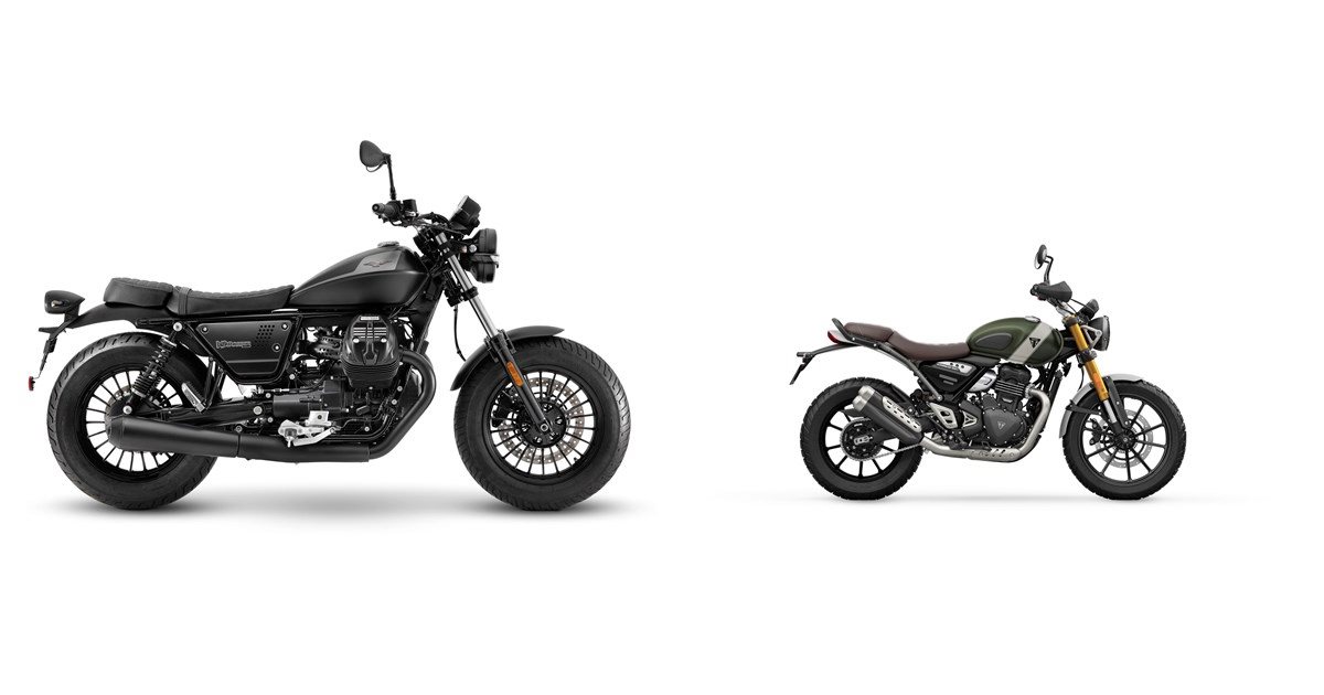 Moto Guzzi V9 Bobber 2022 vs Triumph Scrambler 400 X 2024