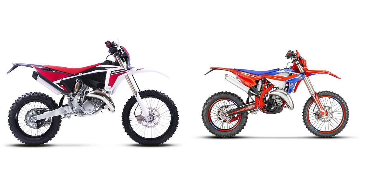 Motorrad Vergleich Fantic XE 125 2021 vs. Beta RR 125 2T Racing 2023