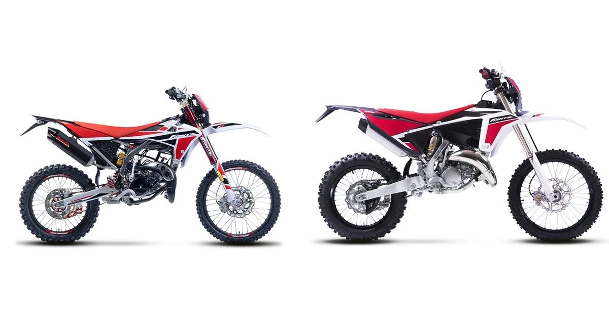 Motorrad Vergleich Fantic XE 50 Competition 2021 vs. Fantic XE 125 2021