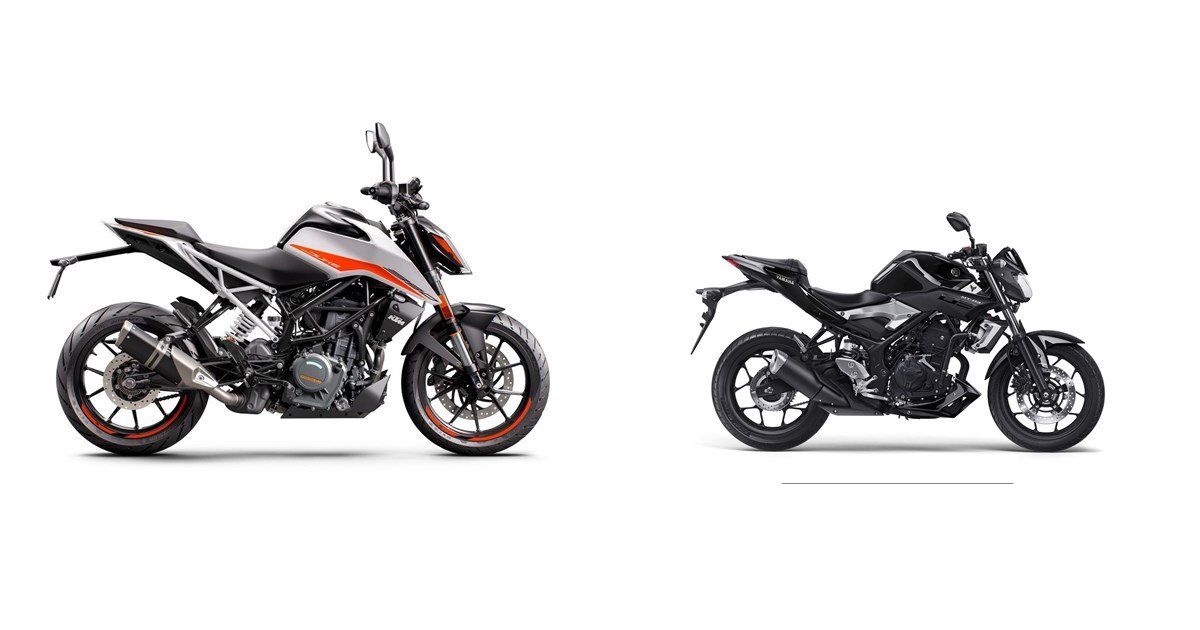 KTM 390 Duke 2022 vs Yamaha MT-03 2018