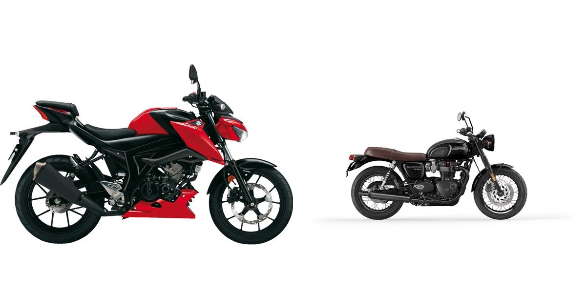 Motorrad Vergleich Suzuki GSX-S125 2017 vs. Triumph Bonneville T120 ...