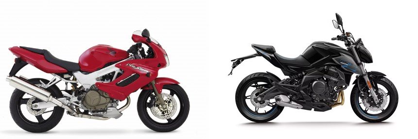 Honda VTR 1000 F Fire Storm 2005 vs CFMOTO 650 NK 2023