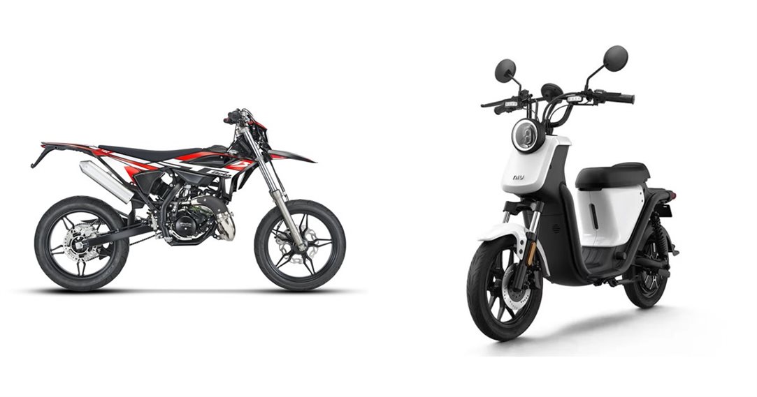 Motorrad Vergleich Beta RR 50 Motard 2023 vs. NIU UQi Sport Extended Range 2022