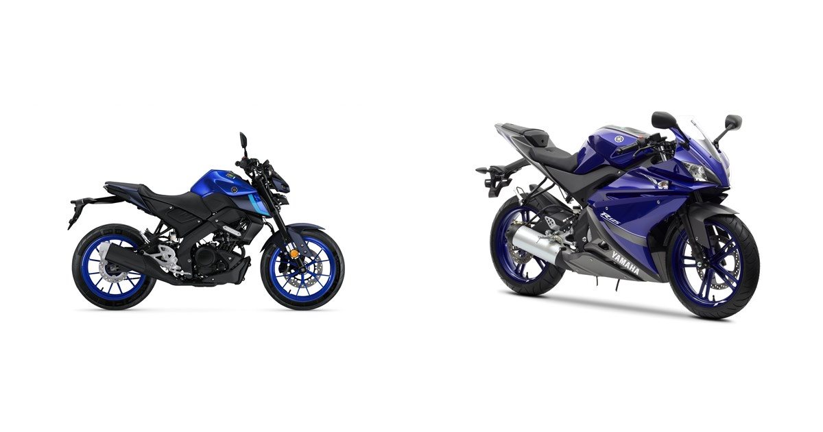 Motorrad Vergleich Yamaha MT-125 2023 vs. Yamaha R125 2014