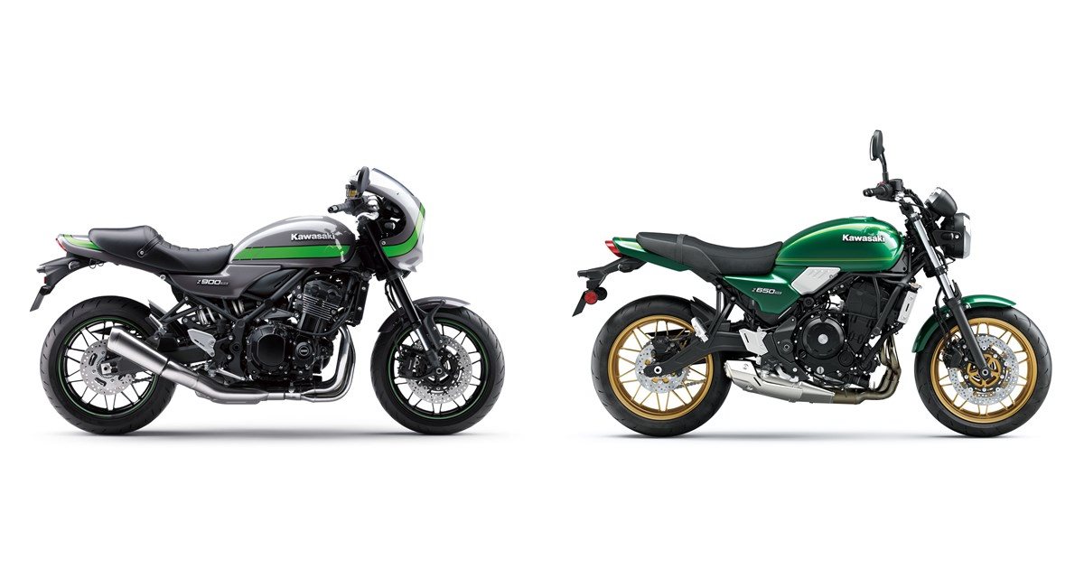 Motorrad Vergleich Kawasaki Z900 RS Cafe 2019 vs. Kawasaki Z650 RS 2022