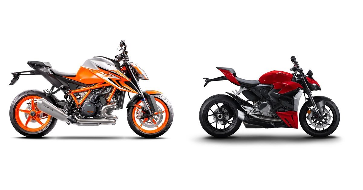 KTM 1290 Super Duke R EVO 2023 vs Ducati Streetfighter V2 2022