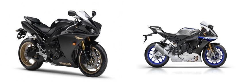 Yamaha R1 2010 vs Yamaha R1M 2019