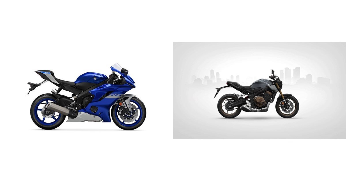 Yamaha YZF-R6 2020 vs Honda CB650R 2023