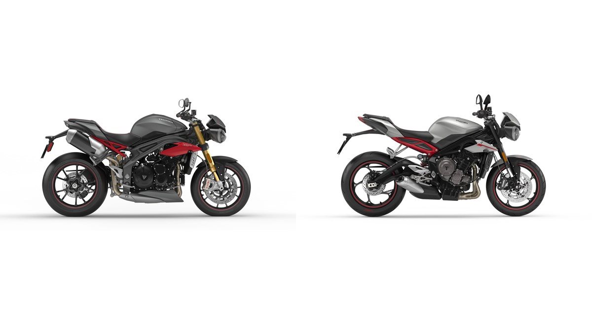 Motorrad Vergleich Triumph Speed Triple R 2017 vs. Triumph Street ...