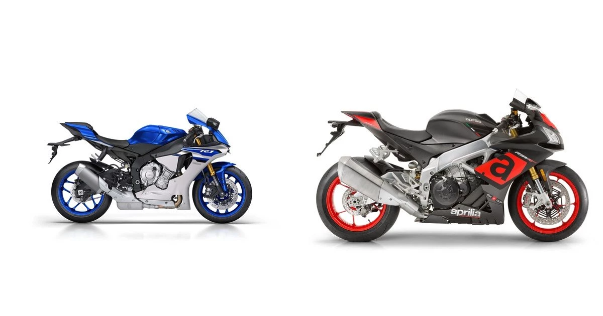 Yamaha R1 2016 vs Aprilia RSV4 RR 2017
