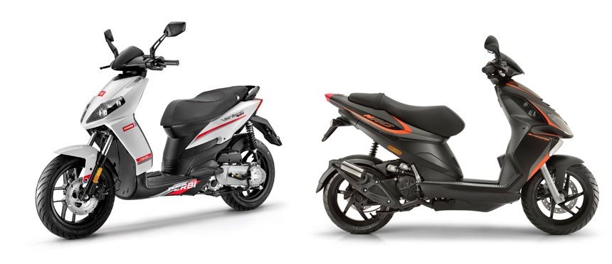 Motorrad Vergleich Derbi Variant Sport 50 2T 2012 vs. Piaggio NRG Power ...
