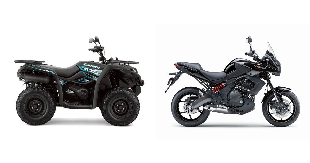 Motorrad Vergleich CFMOTO CForce 450 EFI 4x4 S One 2018 vs. Kawasaki ...