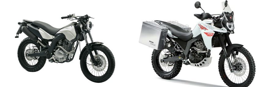 Motorrad Vergleich Derbi Senda Cross City 125 2008 vs. Derbi Senda Terra 125 Adventure 2009